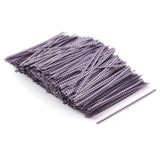 Festive Birthday Plaid Pattern Candy Wrapper String Twist Tie Purple ...