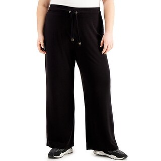 Calvin Klein Women's Drawstring Pants Black Size 2X - Bed Bath & Beyond ...
