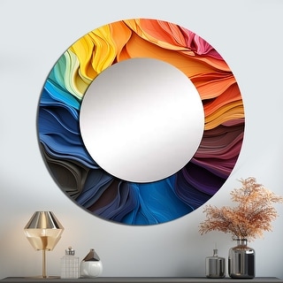Designart "Redwood Trees Burst With A Rainbow Of Color" Tree Redwood ...