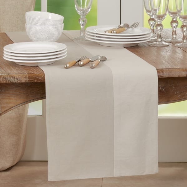 Table Runner With Two-Tone Design - Bed Bath & Beyond - 31434994