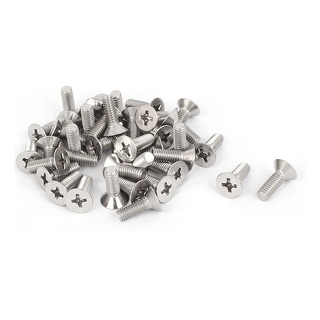 316 Stainless Steel Countersunk Phillips Machine Screws Bolts - M4x12mm ...