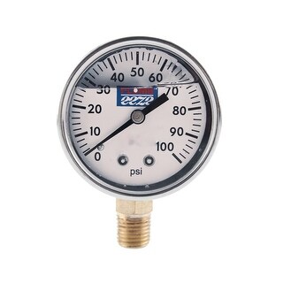 2 in. x 0.25 in. Round Pressure Gauge in Modern Style - Bed Bath ...