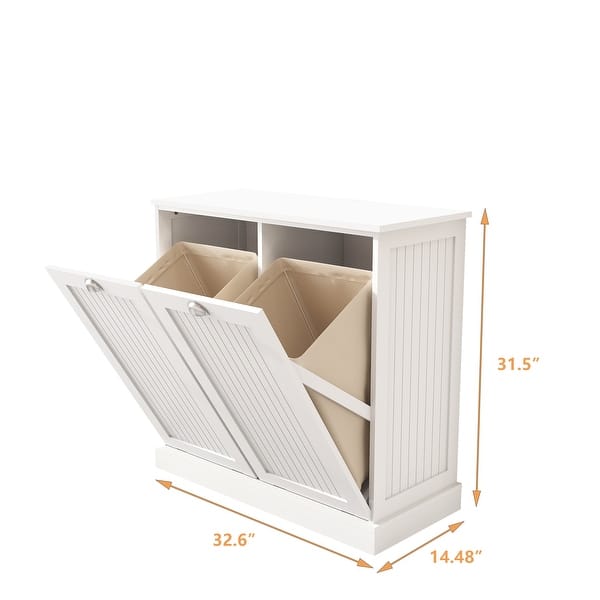 Two-Compartment Tilt-Out Laundry Sorter Cabinet - Bed Bath & Beyond ...