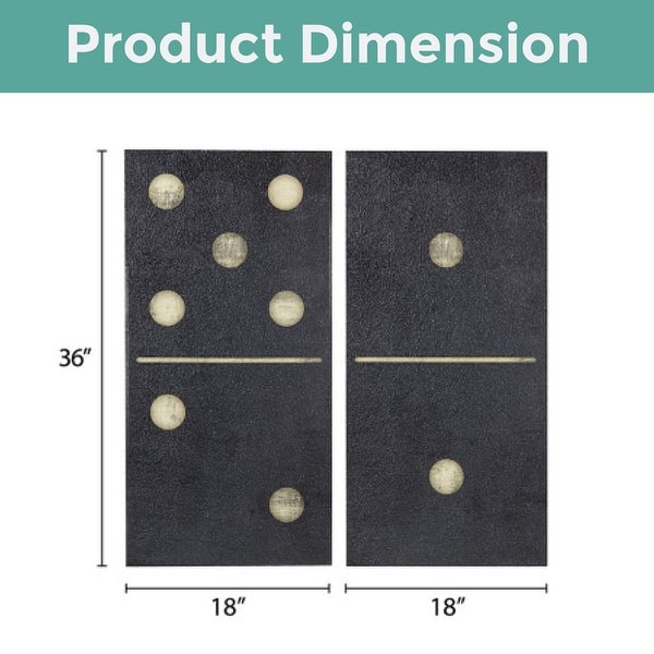 2-piece Wall Art Set Two Dominos Soft Canvas - Bed Bath & Beyond - 38403480
