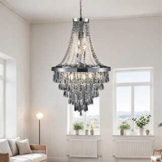 Chromium Color Crystal Chandeliers, Large Luxury Ceiling Lighting - Bed ...