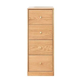 Solid Oak Wood Small Dresser - Modern Bedroom Chest of Drawers with ...