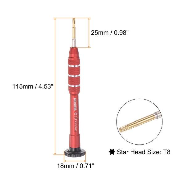 Precision Screwdriver T8 Torx Magnetic Head Swivel Lid Screw Driver ...