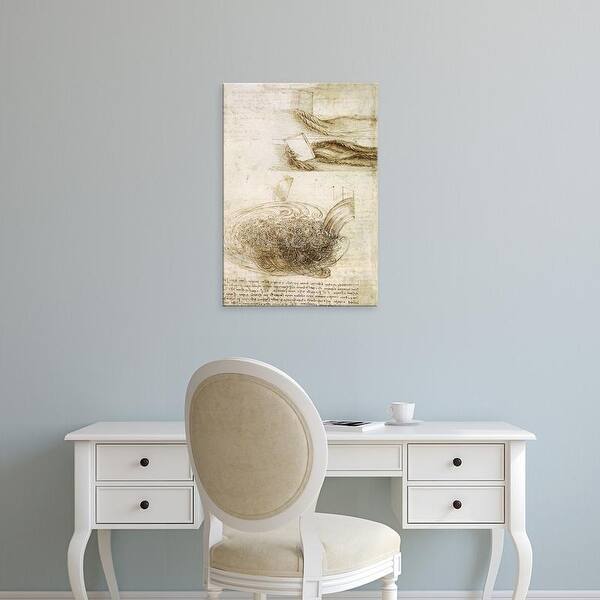 Easy Art Prints Leonardo da Vinci's 'Studies of Water passing Obstacles ...