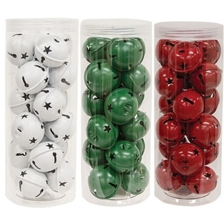 Star Cutout Jingle Bells Set in Assorted Red White and Green for ...