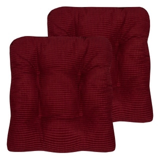 Pinstripe U-shaped Memory Foam Chair Pad - Bed Bath & Beyond - 32563363