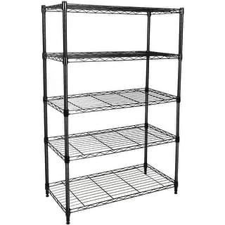 5 Tier Shelf Adjustable Storage Shelf Steel Shelving Unit Heavy Duty ...