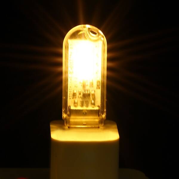 2Pcs 0.5W Mini USB LED Light 3000-3200K Slim Led Light Stick Warm White ...