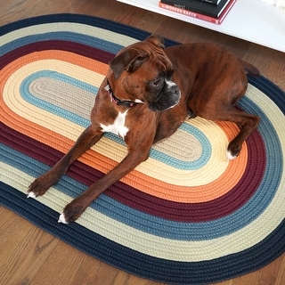 Colonial Mills Santana Multi-Colored Striped Rug - Bed Bath & Beyond ...