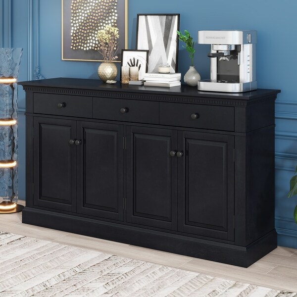 Retro Buffet Sideboard with Extra Large Storage Cabinet with 3 Drawers Entryway Floor Cabinet TV Cabinet Console Table Bed Bath Beyond 40852960