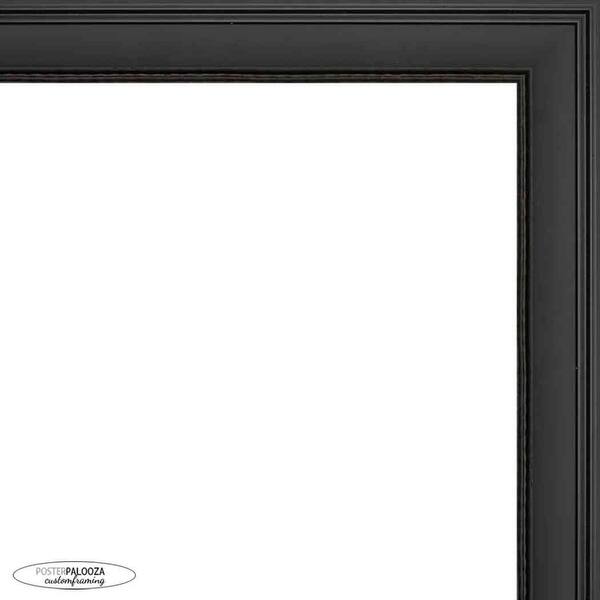 18x13 Traditional Black Complete Wood Picture Frame with UV Acrylic ...
