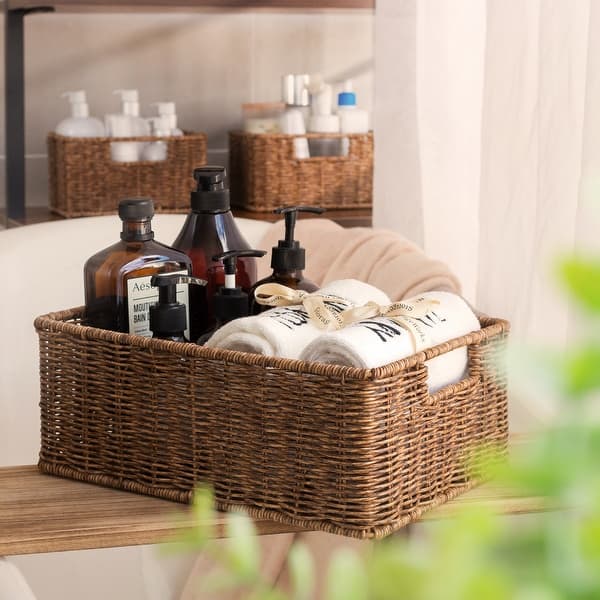 bathroom drawer baskets
