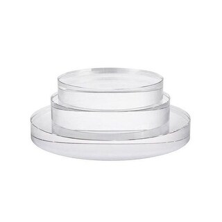 Artissance Round Transparent Glass Crystal Base, Home Accent Art Decor ...