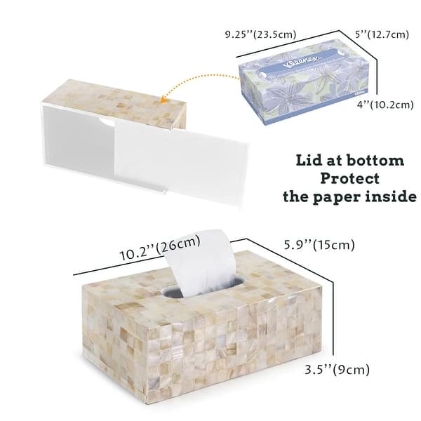 tissue paper box dimensions