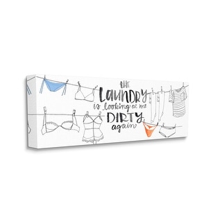 Stupell Laundry Looking at Me Dirty Phrase Vintage Clothesline Humor ...