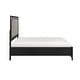 Contemporary Charcoal Gray Finish Bed Integrated LED Backlighting Solid ...