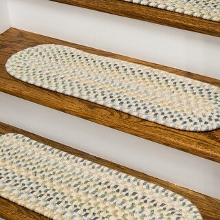 Premier Woven Wool Braided Stair Treads 8"x28" SET of 4 - Bed Bath ...