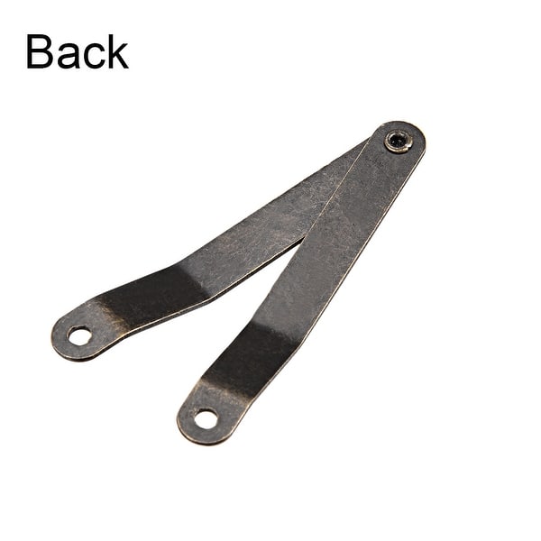 Folding Support Hinge Furniture Decorative Box Lid Hinges 80mmx10mm 4 ...