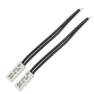 2 Pcs KSD9700 45C Normal Close Thermostat Temperature Switch Bimetal ...