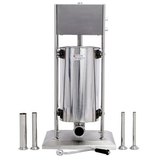 4-Gallon Stainless Steel Commercial Dual Speed Vertical Sausage Maker ...
