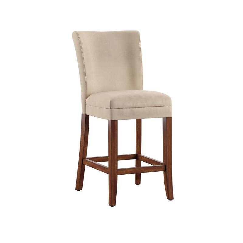 Parson Classic Upholstered High Back Counter Height Chairs (Set of 2 ...