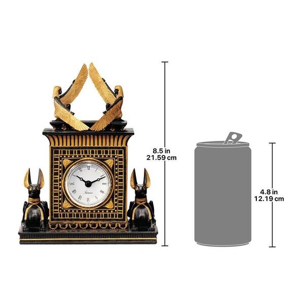 Design Toscano Temple of Anubis Egyptian Revival Sculptural Clock - Bed ...