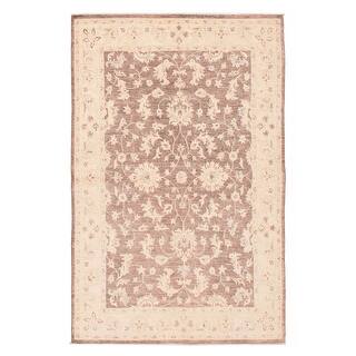 ECARPETGALLERY Hand-knotted Chobi Brown Wool Rug - 5'0 x 7'3 - Bed Bath ...
