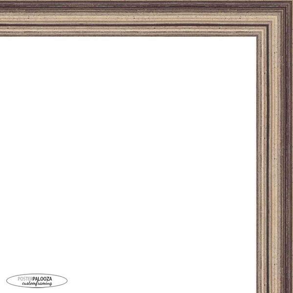 18x13 Traditional Silver Complete Wood Picture Frame with UV Acrylic ...
