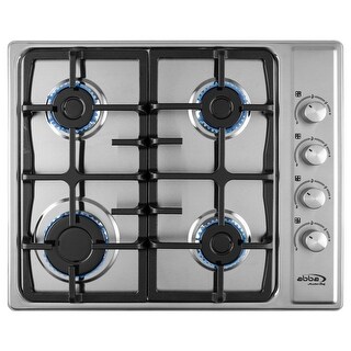 24 In Stainless Steel Gas Cooktop - Cast Iron Grates by ABBA APPLIANCES ...