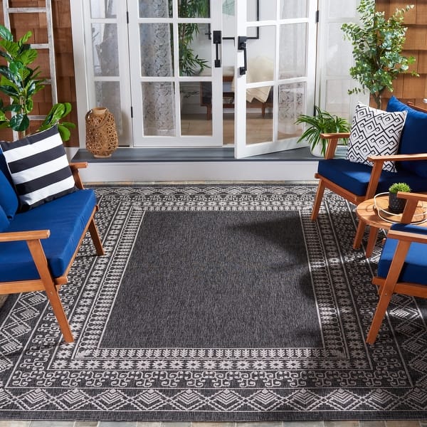 SAFAVIEH Courtyard Noretta Indoor/ Outdoor Waterproof Patio Backyard Rug - Bed Bath & Beyond ...