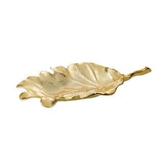 Gold Leaf Shaped Serving Tray - Bed Bath & Beyond - 36815043