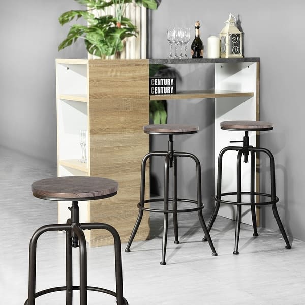 rustic industrial bar stools