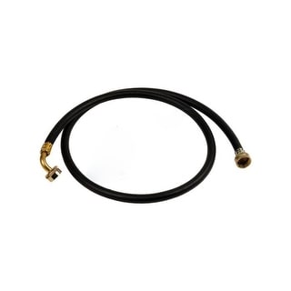 5 in. Black Unique Rubber Washing Machine Fill Hose - Bed Bath & Beyond ...