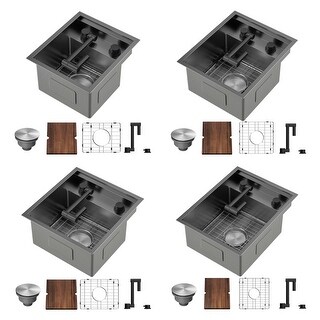 Black RV Sink with faucet and a foldable tap inside - On Sale - Bed ...