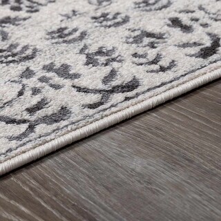 Hauteloom Megargel Living Room, Bedroom Area Rug - Charcoal, Medium ...