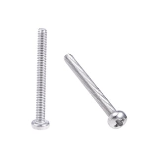 M2.5x25mm Machine Screws Pan Phillips Head Screw Fasteners Bolts 60Pcs ...