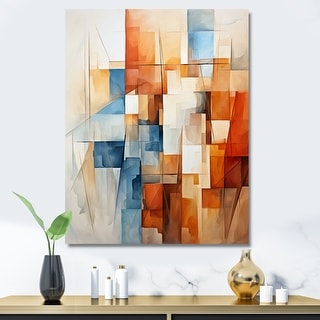 Designart "Cubism Fragmented Perspectives IV" Cubism Wall Art Living ...
