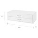 Organized Living freedomRail Double Hang White Big OBox 2-Drawer Unit ...