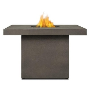 Real Flame 9630LP-TGLG Ventura Square Chat Height Fire Table in Glacier Gray - Bed Bath & Beyond ...