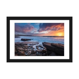 iCanvas "Coastal Sunset Over Classie Bawn Castle, Mullaghmore, County ...