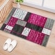 World Rug Gallery Contemporary Modern Boxed Color Block Area Rug - Bed ...