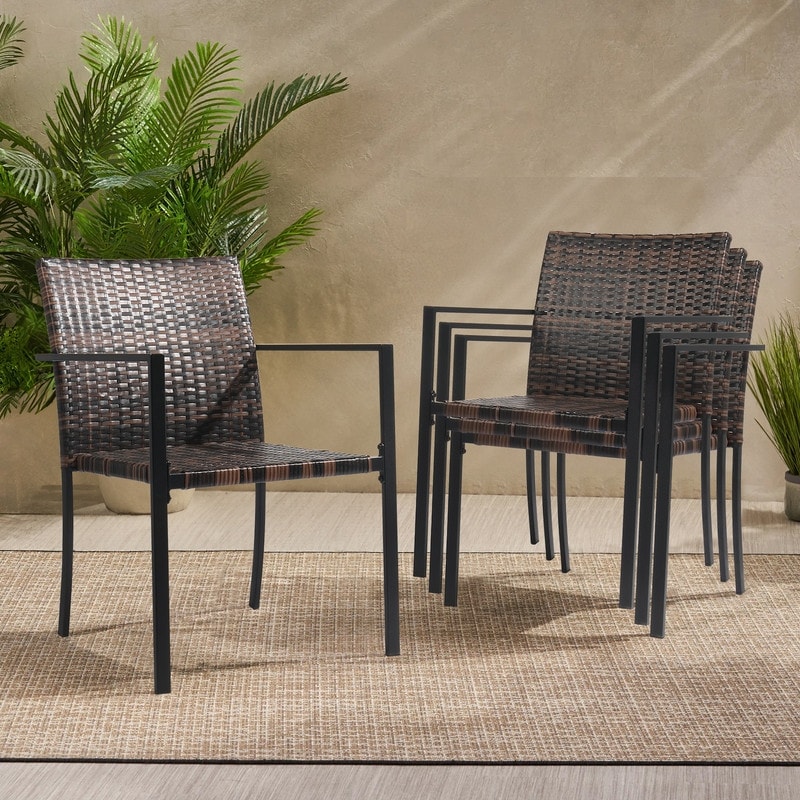 Rattan Restaurant Patio Chair with Bamboo Aluminum Frame Bed Bath Beyond 17432763