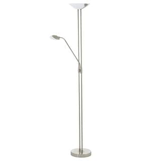 Eglo Baya 1 3-light Matte Nickel Floor Lamp With Adjustable Reading ...