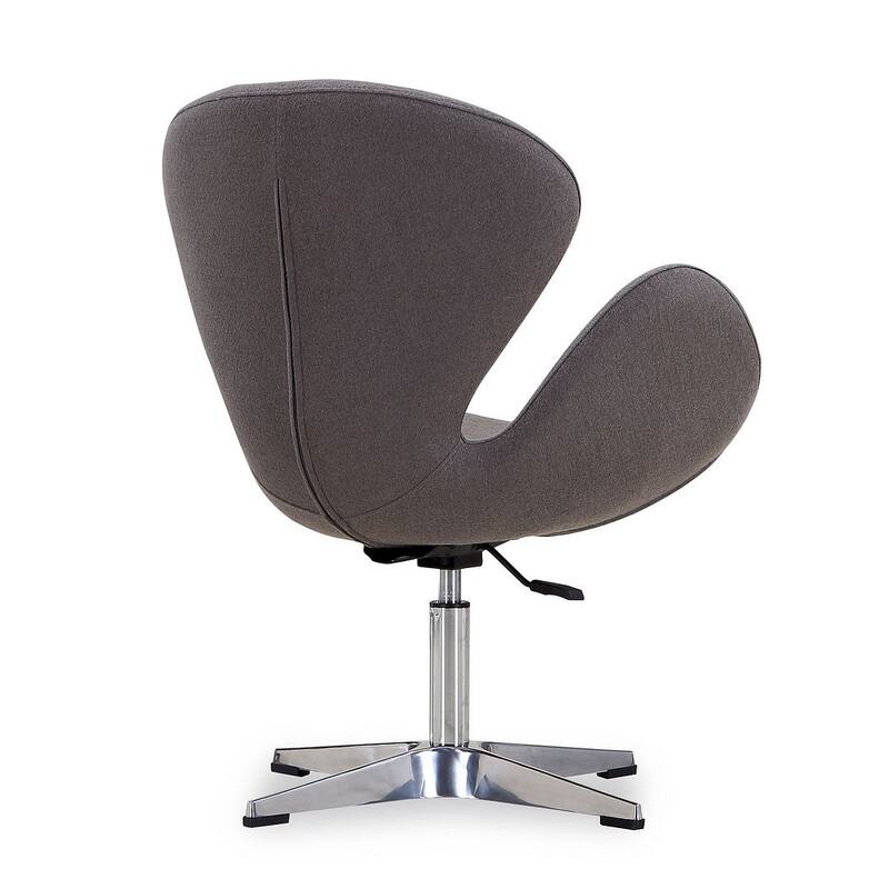 Manhattan Comfort Raspberry Upholstered Swivel Lounge Chair - Set of 2 ...