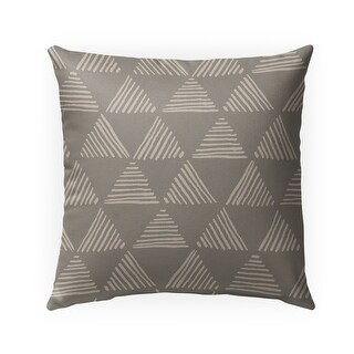 TRIANGULAR PRISM TAUPE Indoor-Outdoor Pillow By Kavka Designs - Bed ...