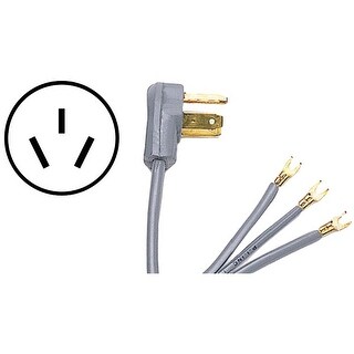 Certified Appliance 90-1074 3-Wire Range Cord (6Ft; 50A) - Bed Bath ...